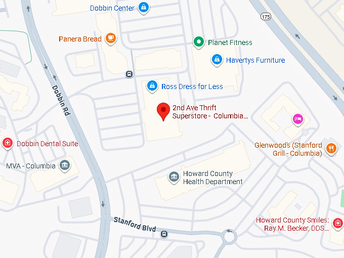 16. 2nd ave thrift superstore columbia, md map