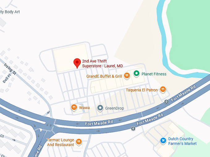 16. 2nd ave thrift superstore laurel, md map