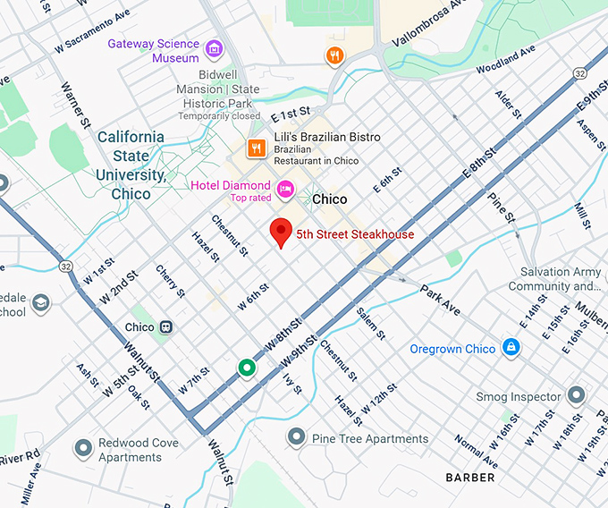 16. 5th street steakhouse map