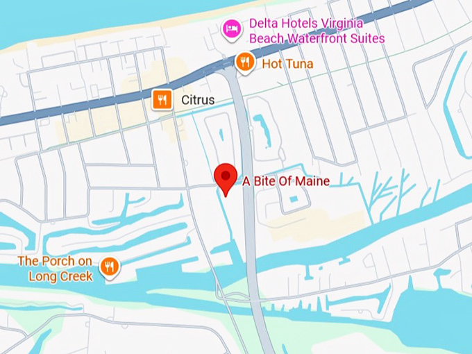 16. a bite of maine map