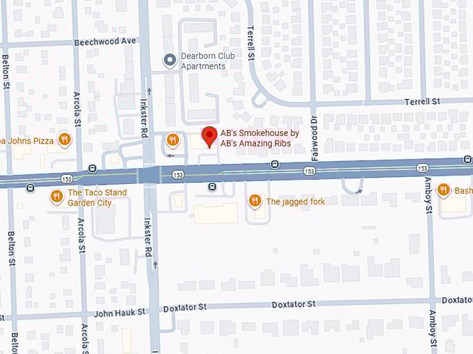 16. a.b.&rsquo;s smokehouse by a.b.'s amazing ribs map