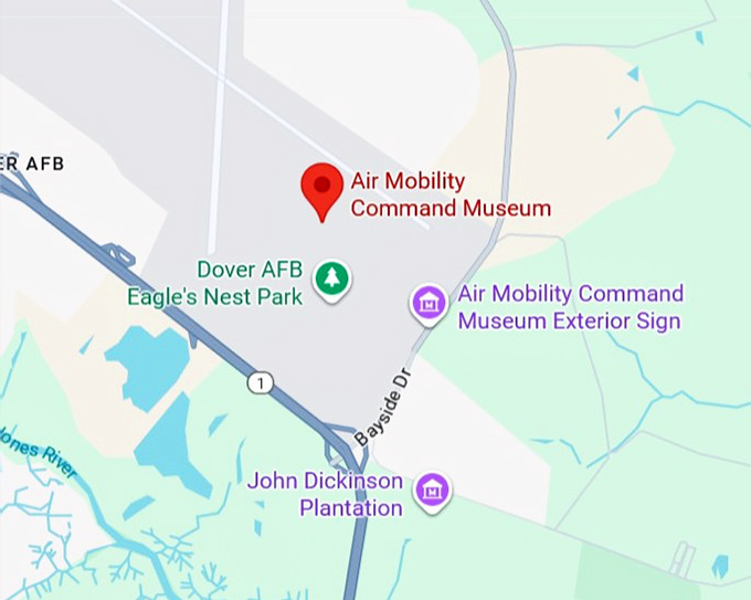 16. air mobility command museum map