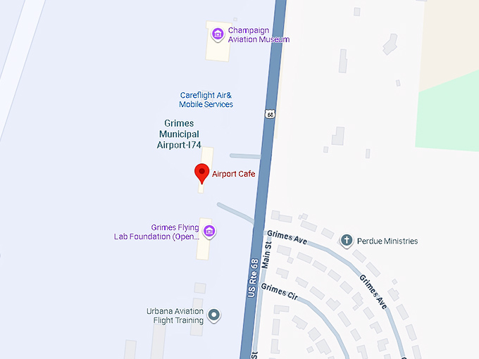 16. airport cafe map