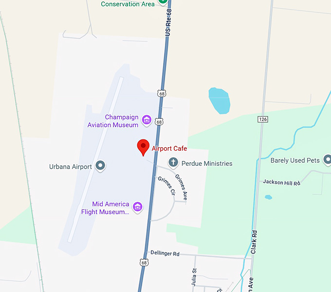 16. airport cafe map