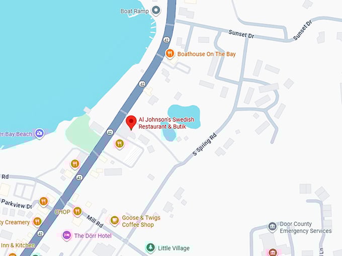 16. al johnson&rsquo;s swedish restaurant & butik map