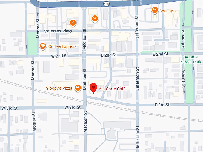 16. ala carte caf&eacute; 225 madison st map