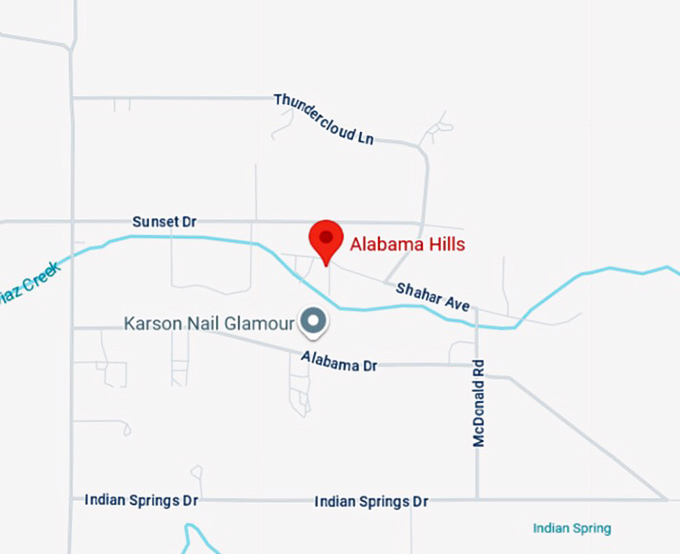 16. alabama hills map