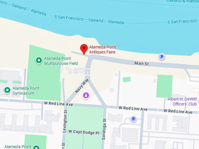 16. alameda point antiques faire map