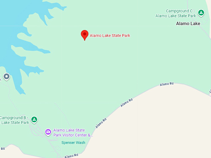 16. alamo lake state park map