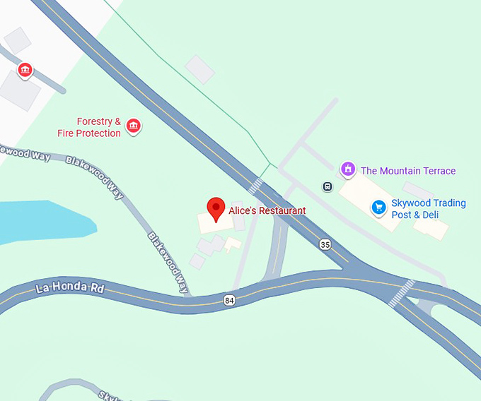 16. alice&rsquo;s restaurant map