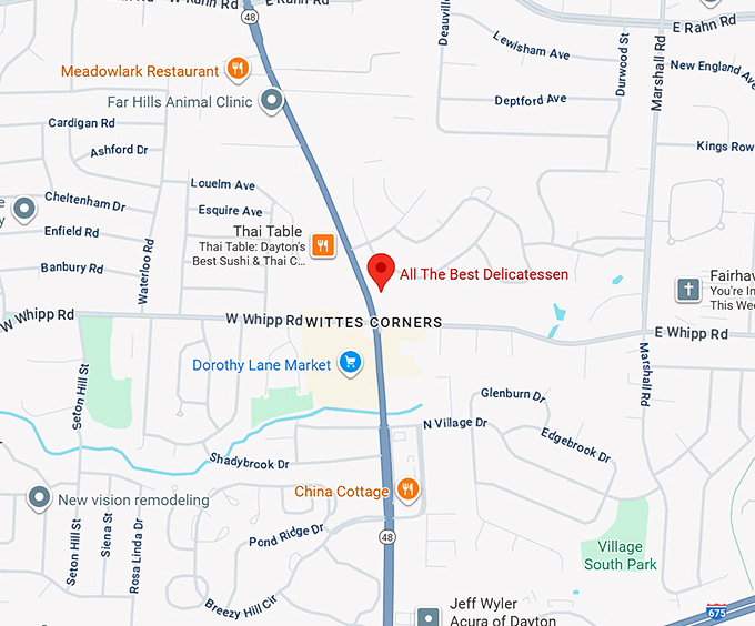 16. all the best delicatessen map