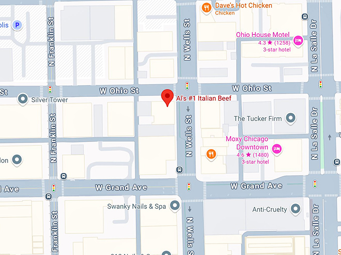 16. al's #1 italian beef (548 n wells st) map