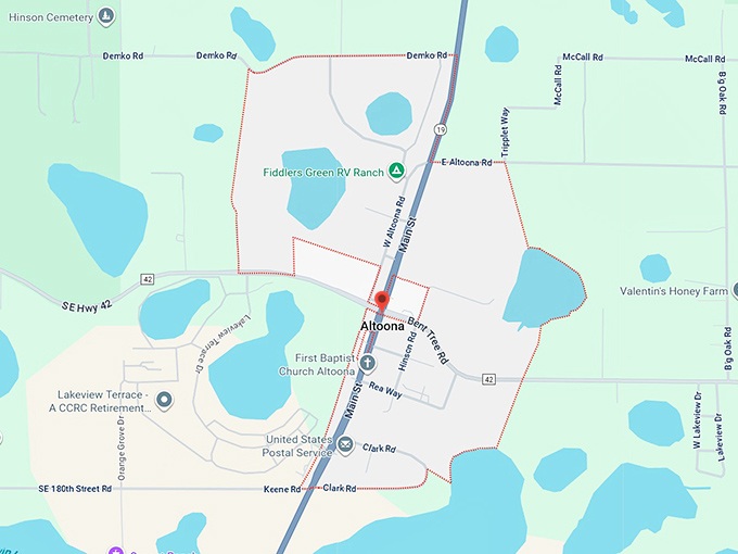 16. altoona, fl map