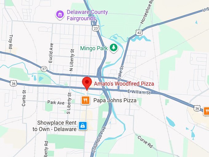 16. amato&rsquo;s woodfired pizza map