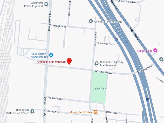 16. american sign museum map