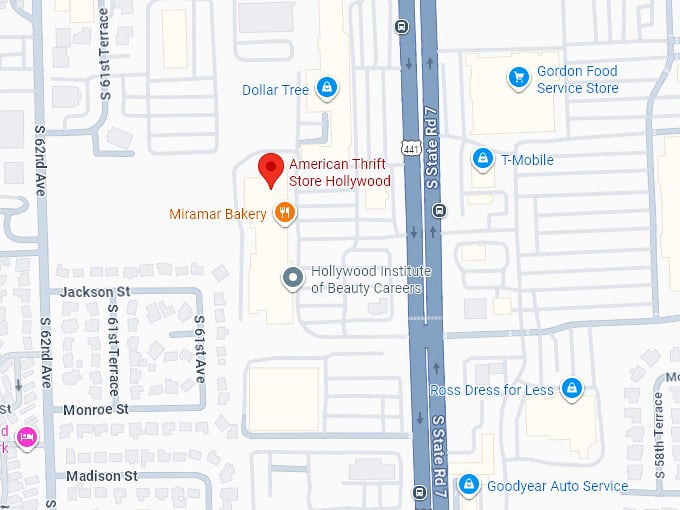 16. american thrift store hollywood map