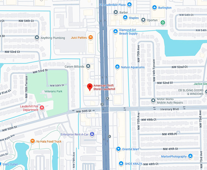 16. american thrift stores lauderhill map