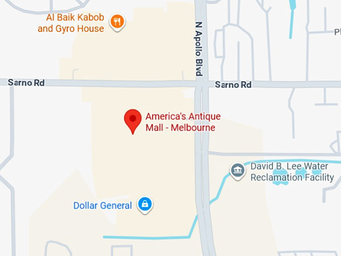 16. america's antique mall melbourne map