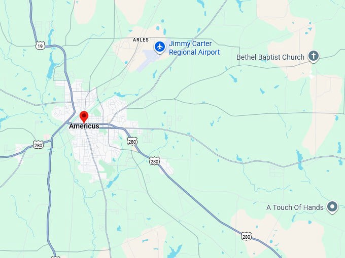 16. americus map