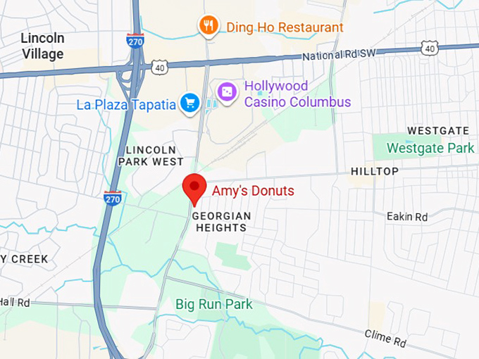 16. amy&rsquo;s donuts map