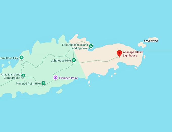 16. anacapa island lighthouse map