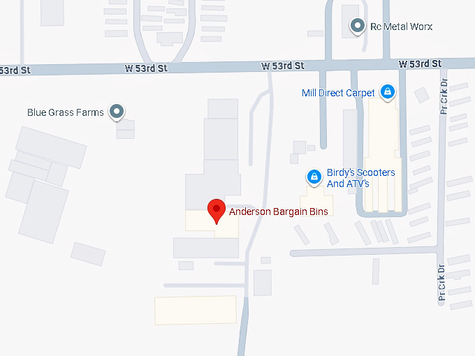 16. anderson bargain bins map