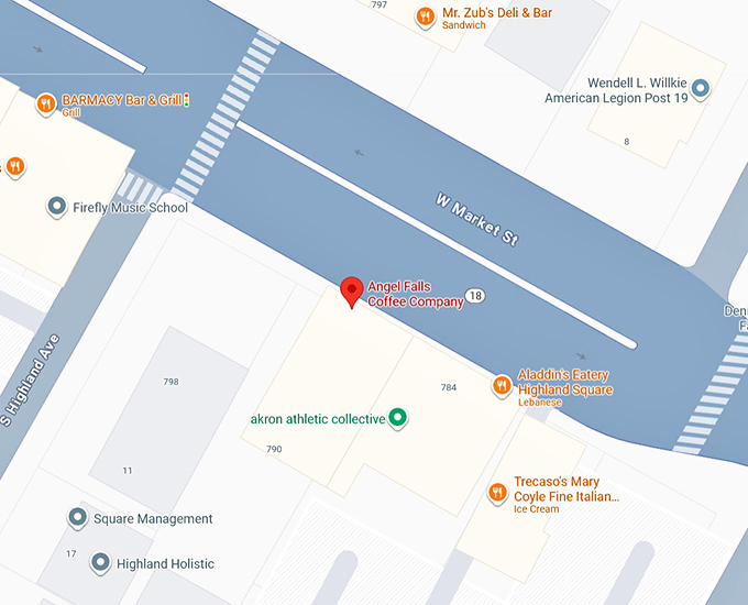 16. angel falls coffee company (with diner fare) map