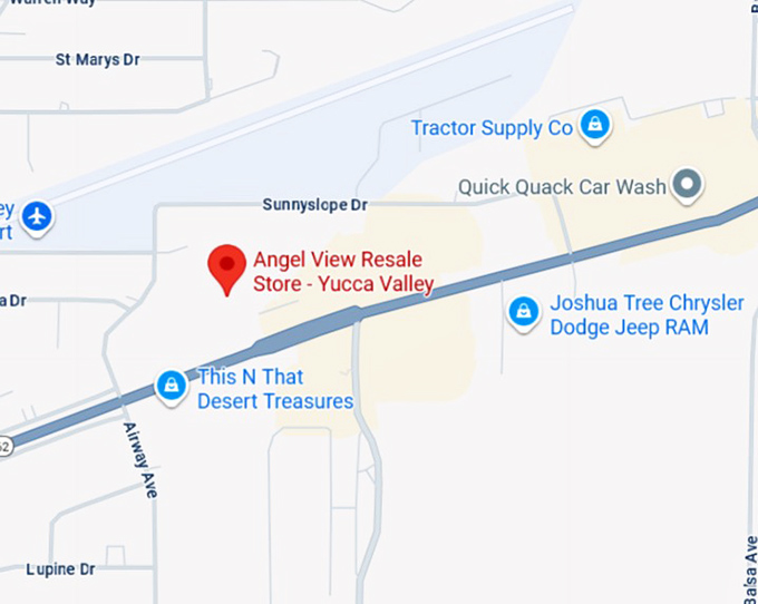 16. angel view resale store yucca valley map