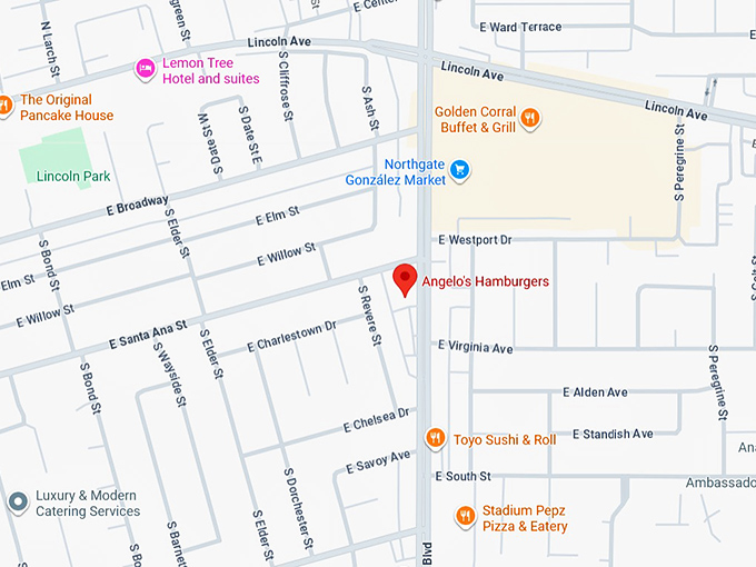 16. angelo's hamburgers map