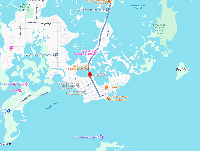 16. annie's cafe map