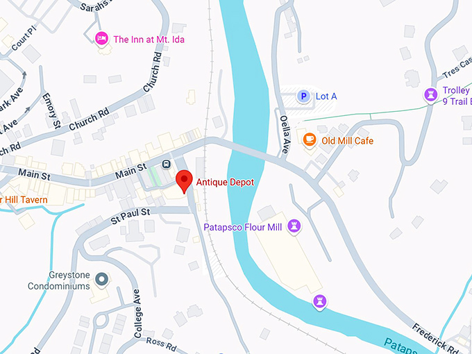 16. antique depot map