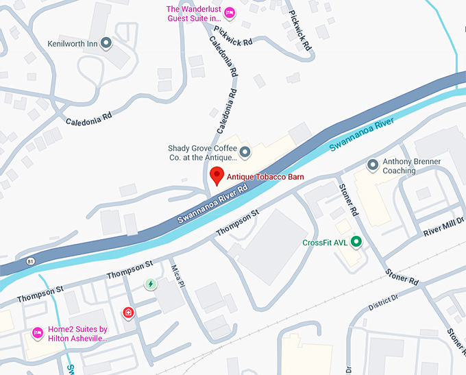 16. antique tobacco barn map