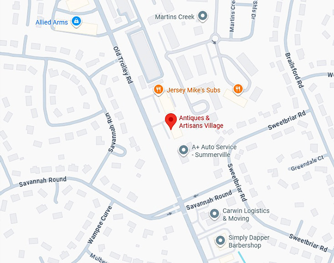 16. antiques & artisans village map