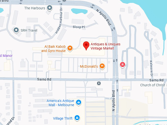 16. antiques & uniques vintage market map