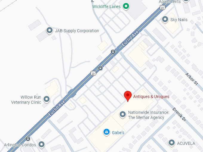 16. antiques & uniques map