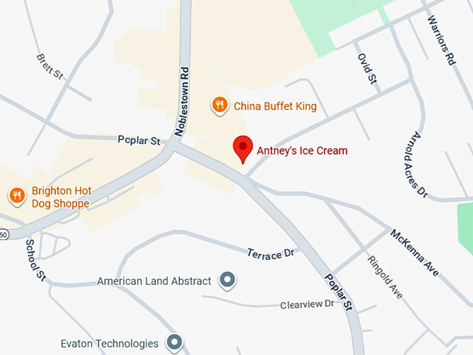 16. antney&rsquo;s ice cream map