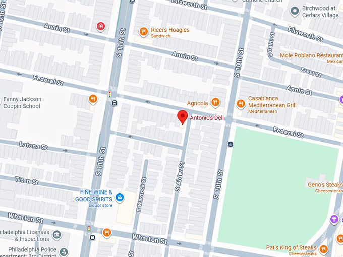 16. antonio&rsquo;s deli map