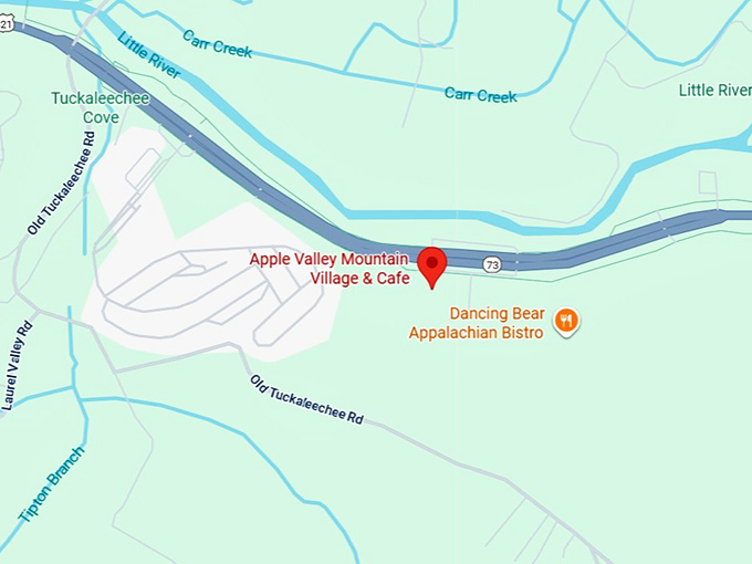 16. apple valley mountain village & cafe map