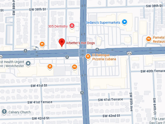 16. arbetter's hot dogs map