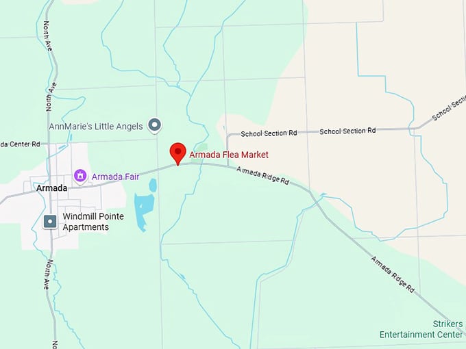 16. armada flea market map