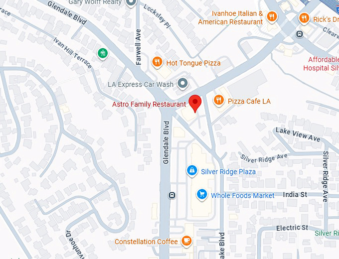 16. astro family restaurant map
