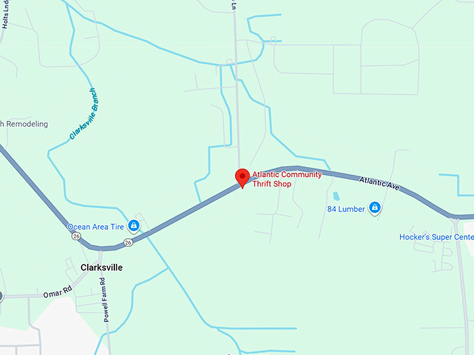 16. atlantic community thrift shop map