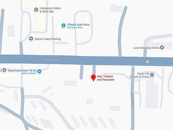 16. attic trinkets and treasures map