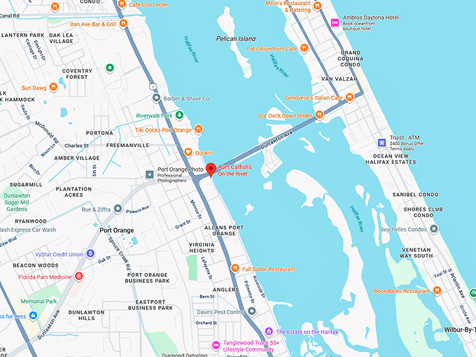 16. aunt catfish&rsquo;s on the river map