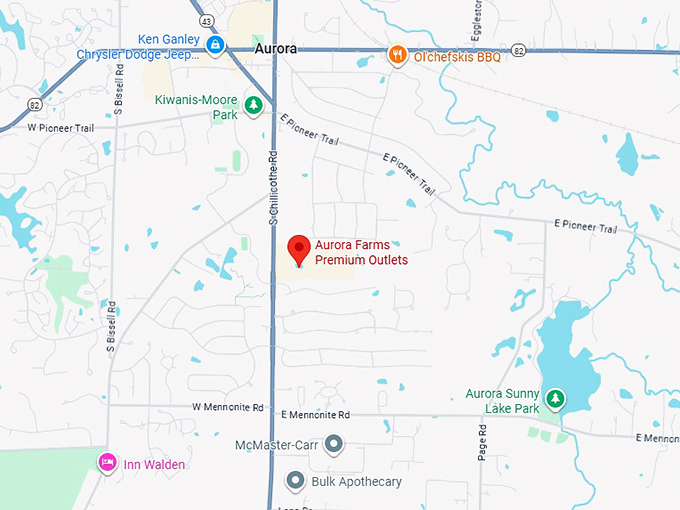 16. aurora farms premium outlets map