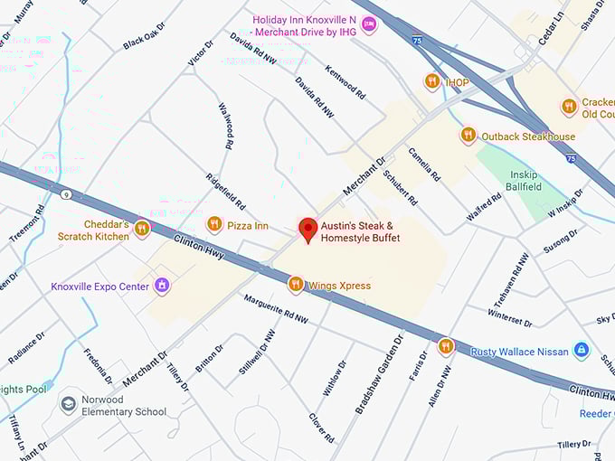 16. austin's steak & homestyle buffet map