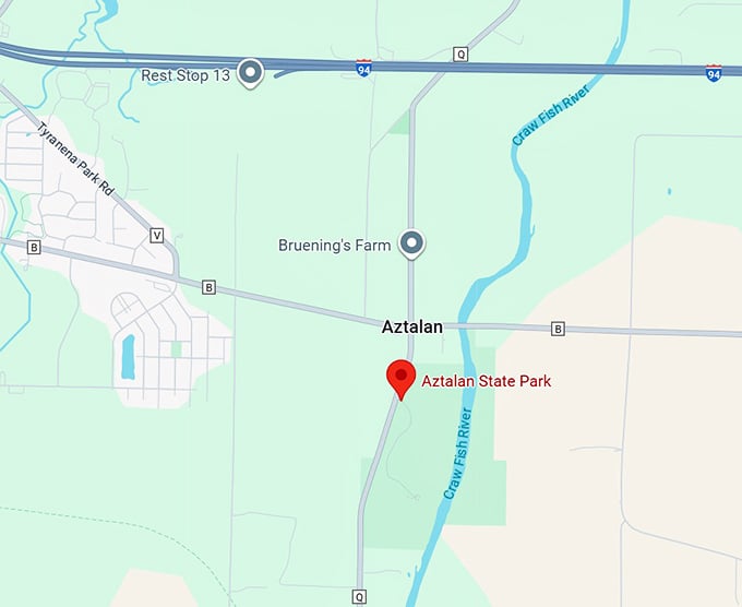16. aztalan state park map