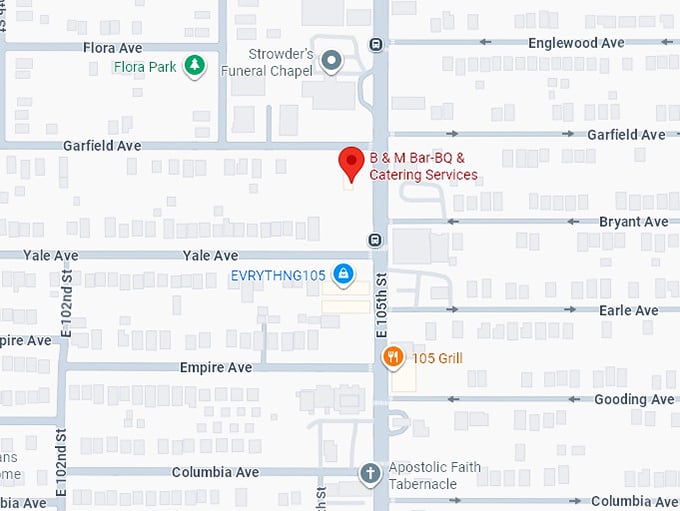 16. b & m bar b q & catering services map