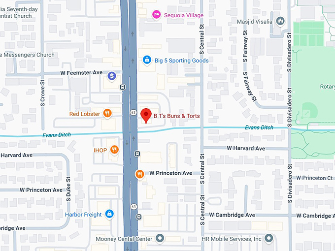 16. b t's buns & torts map