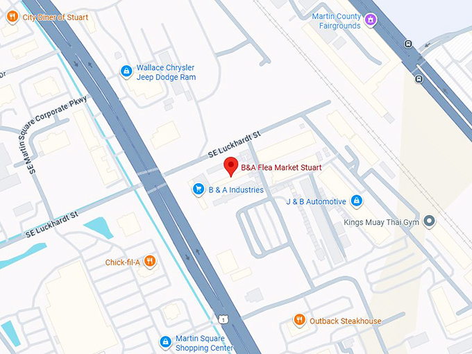 16. b&a flea market stuart map
